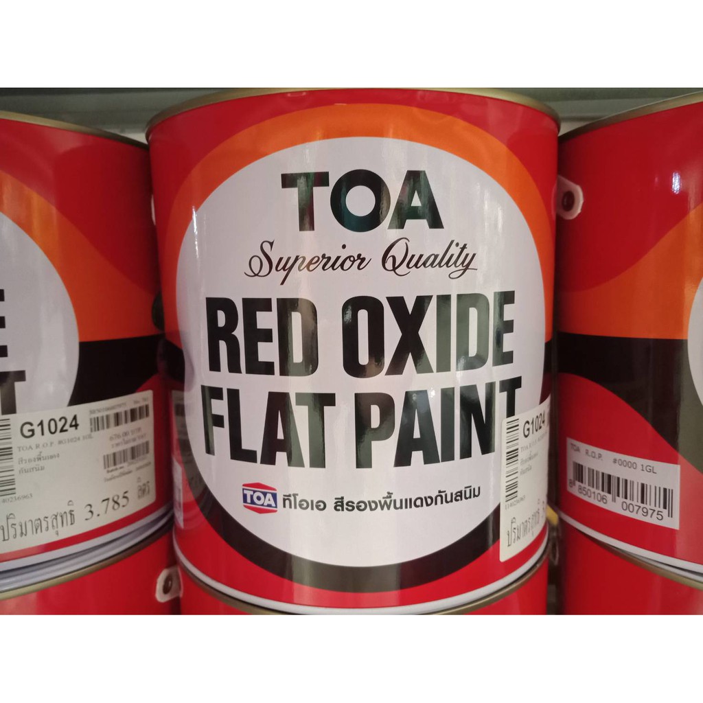 สีรองพื้นแดงกันสนิม ทีโอเอTOA RED OXIDE PRIMER G1024ขนาด3.785ลิตร ...