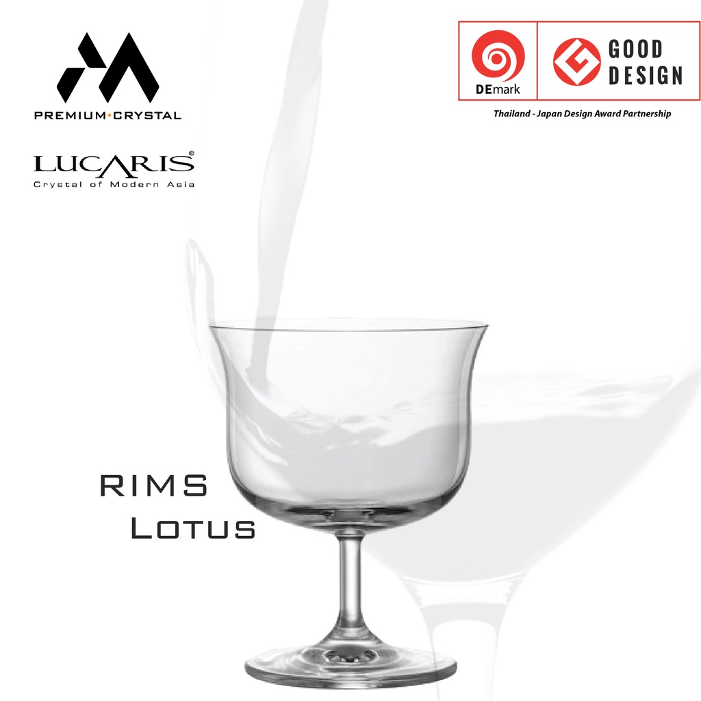 Lucaris แก้วค็อกเทล Rims Lotus ขนาด 270ml. 1ใบ | Shopee Thailand
