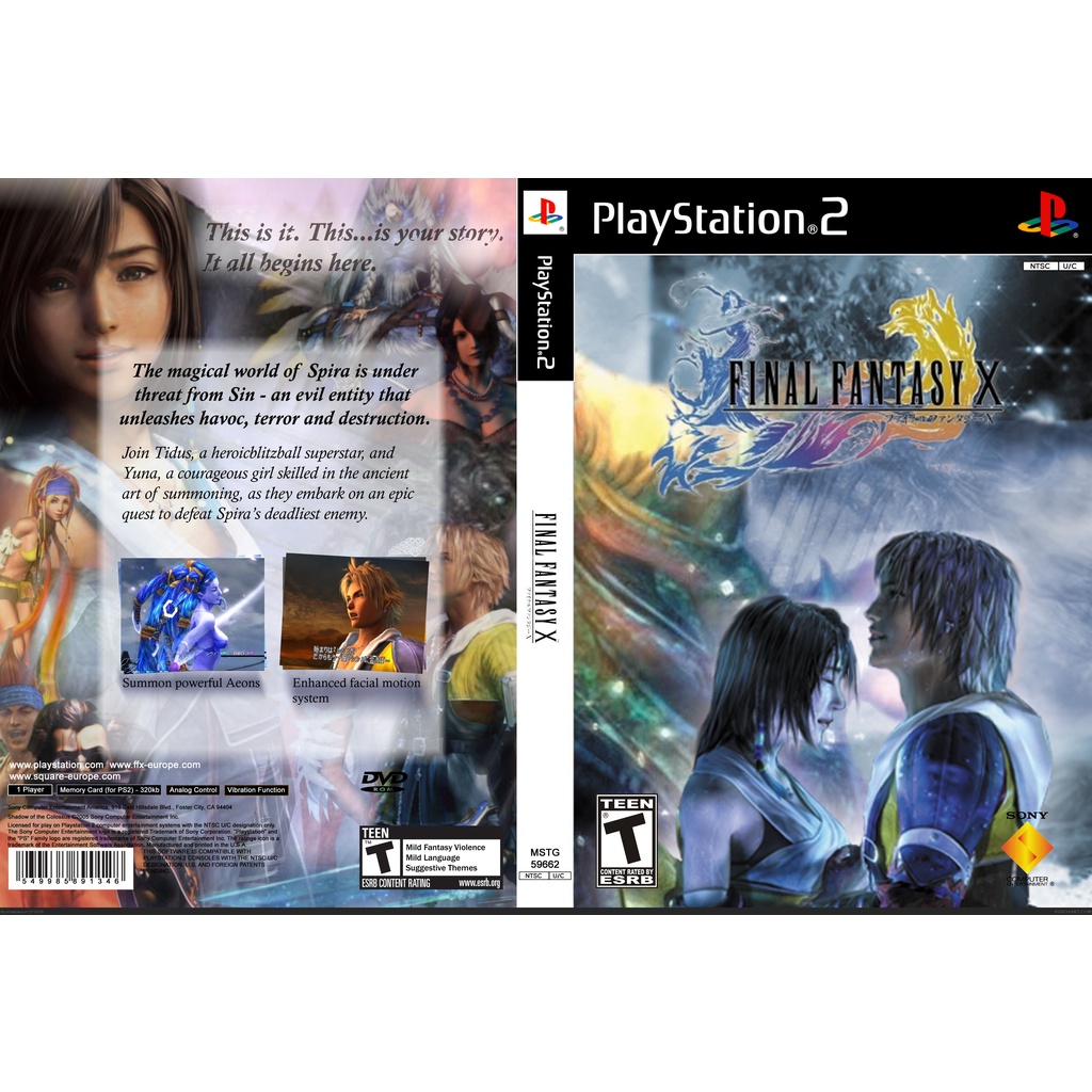 แผ่นเกมส์ PS2 Final Fantasy X คุณภาพ ส่งไว (DVD) | Shopee Thailand