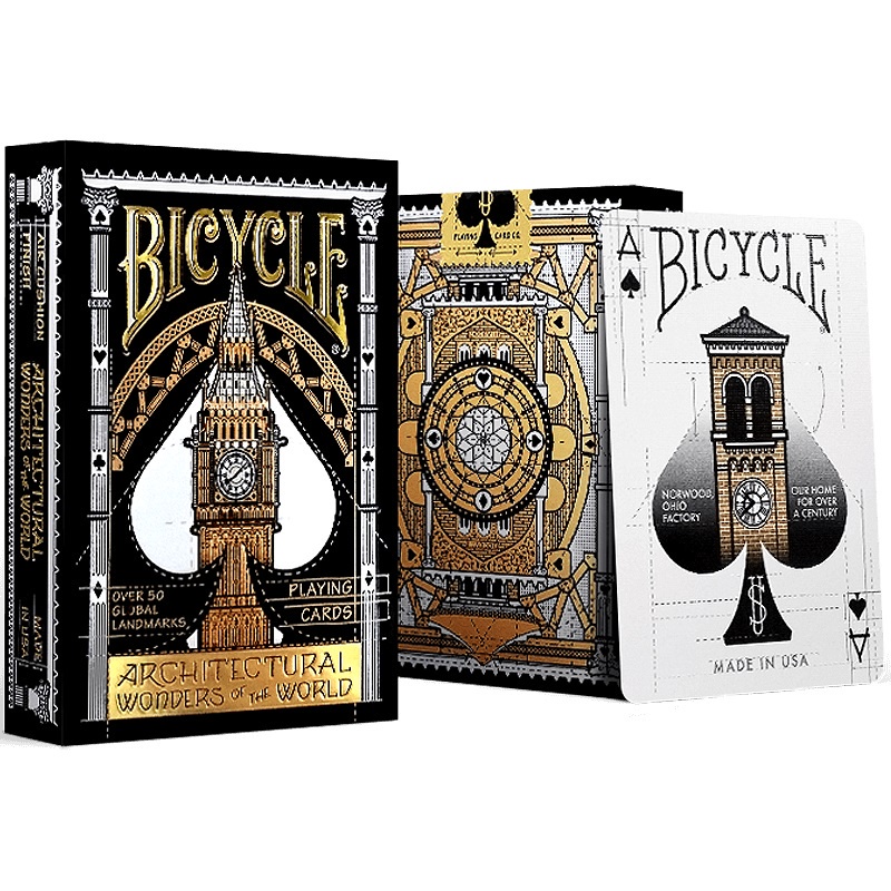 Bicycle Architectural Wonders of the World Playing Cards Deck USPCC Poker Collection การ์ดเกม ...