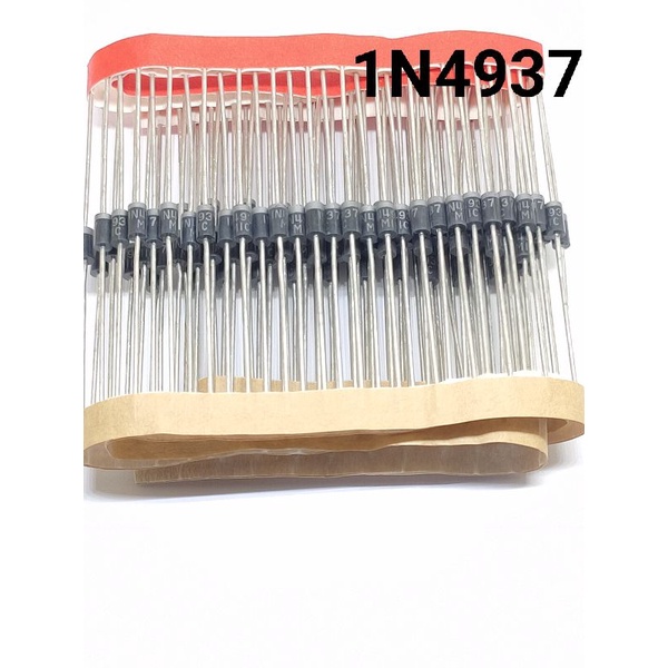 10ชิ้น ไดโอด 1N4937 1A 600V Fast recovery rectifier diode | Shopee Thailand