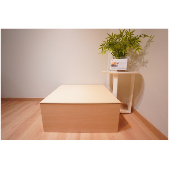 Tatami Storage Box ตั่งทาทามิแบบเปิดบน Natural Wood + Ivory ขนาด ...