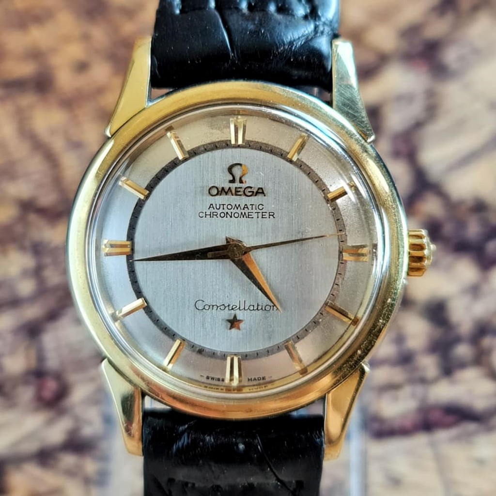 Vintage Omega Constellation Rail track dial หอดูดาว ขานกทองหุ้ม หน้าราง ...