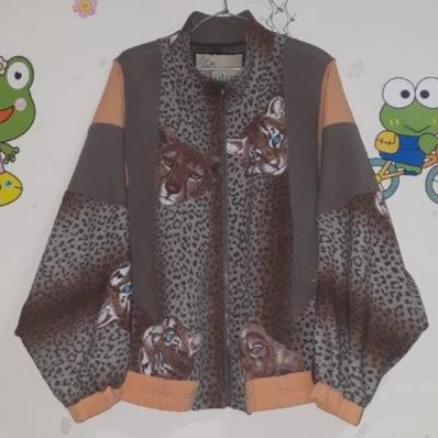 ( Sold Out ) อก 52 นิ้ว Leopard Jacket แจ็คเก็ตลายเสือ La Moda Goji ...