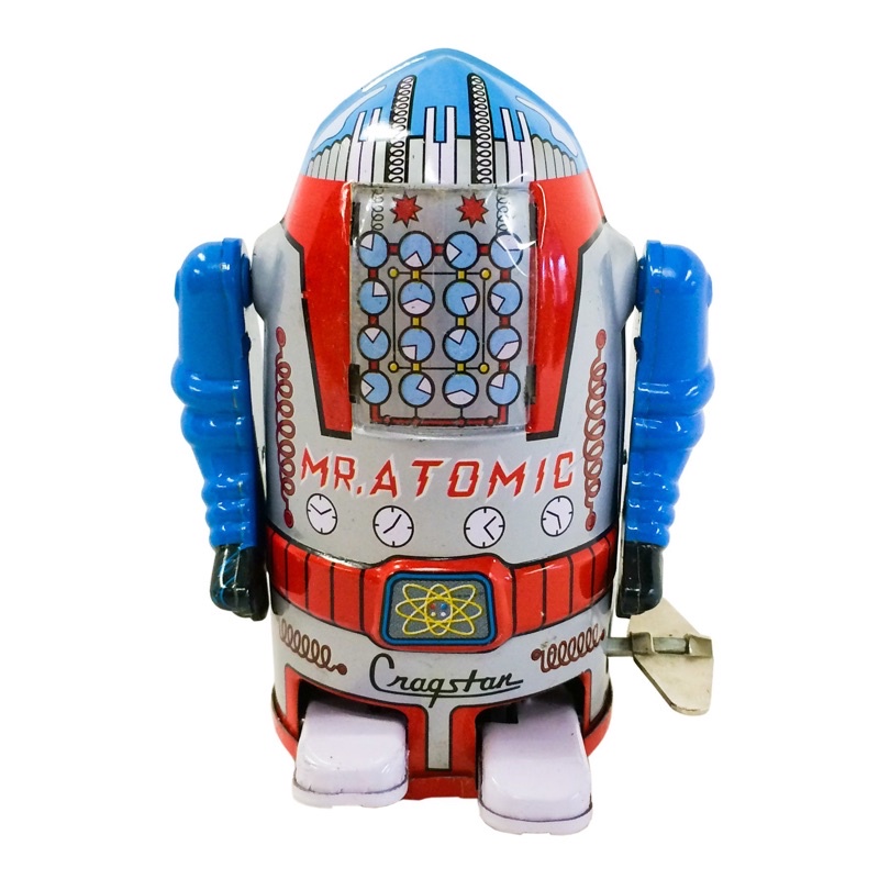 Kentoyshop (พร้อมส่ง) ของเล่นสังกะสีไขลานหุ่น Mr.Atomic MS632 | Shopee ...
