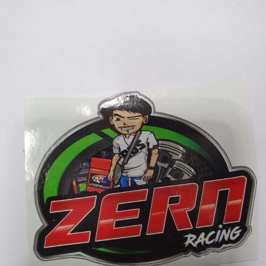 สติ๊กเกอร์ สติ๊กเกอร์ติดรถ ช่างเซิน ZERN RACING V.3 รูปยืน | Shopee ...