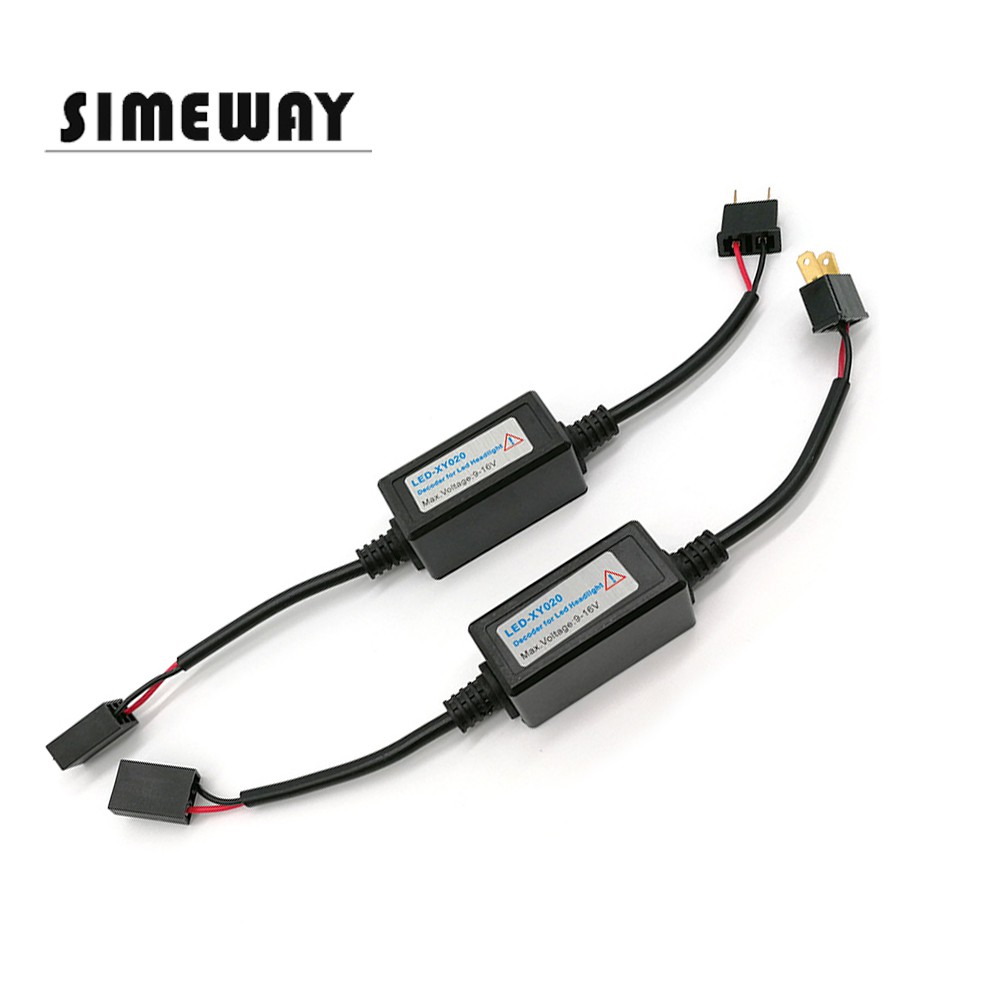 2pc รถ led canbus ถอดรหัส H11 h1 H7 H4 Hb3 hb4 H8 H13 9004 9007 H15 D1S ไฟหน้าคอมพิวเตอร์คํา ...