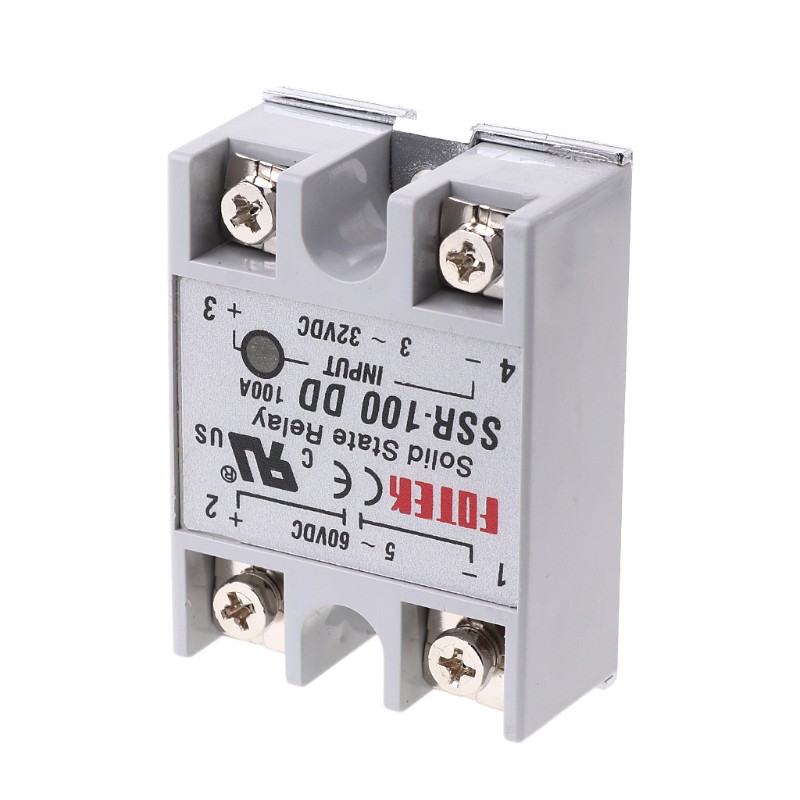 SSR-100 DD Solid State Relay Module 100 A 3-32 V Dc Input 5-60 V Dc ...