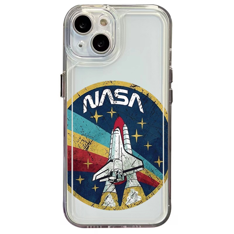 เคสโทรศัพท์มือถือ TPU ใส ทรงสี่เหลี่ยม กันกระแทก ลายดาวเคราะห์ NASA ...