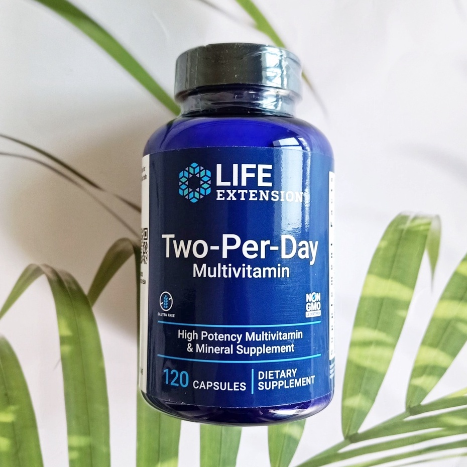(Life Extension®) Two-Per-Day Capsules 120 Capsules วิตามินรวม & แร่ ...