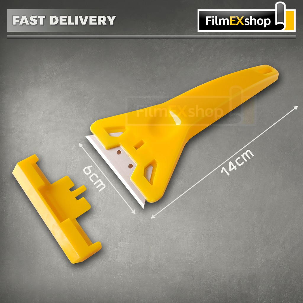 มีดขูดทำความสะอาดกระจก มีดขูดสี ลอกฟิล์ม คัตเตอร์ขูดสี เครื่องมือติดฟิล์ม Scraper SCR-43 ...