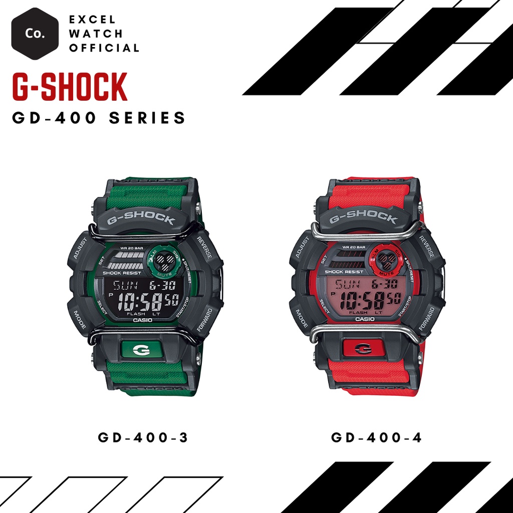 G-SHOCK รุ่น GD-400-3/ GD-400-4 ประกัน cmg 1 ปี ร้าน Excel-watch ...