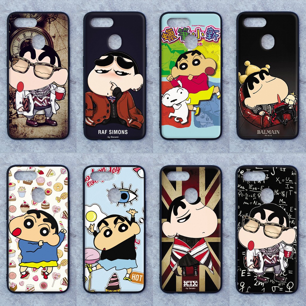 เคส Oppo A7 A5s A12 F9 F9 Pro ใช้เคสเดียวกัน ลายชินจัง ขอบนิ่ม