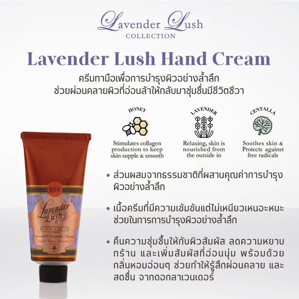 ERB Hand Cream 75g. (ขนาดปกติ) | Shopee Thailand