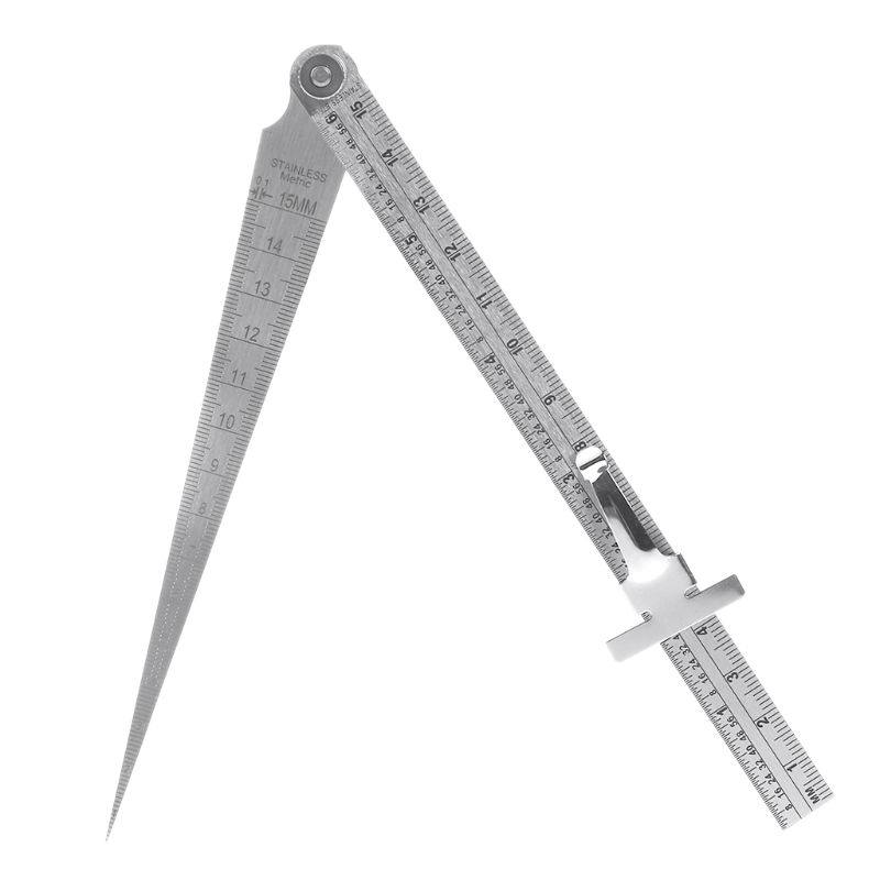 2J` Stainless Steel Welding Taper Gage Feeler Gauge Hole Inspection ...