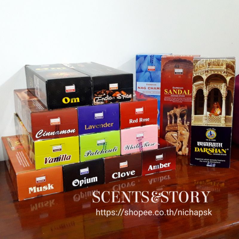 Whole Sale Darshan incense sticks มีให้เลือกกว่า 20 กลิ่น ธูปอินเดีย ...