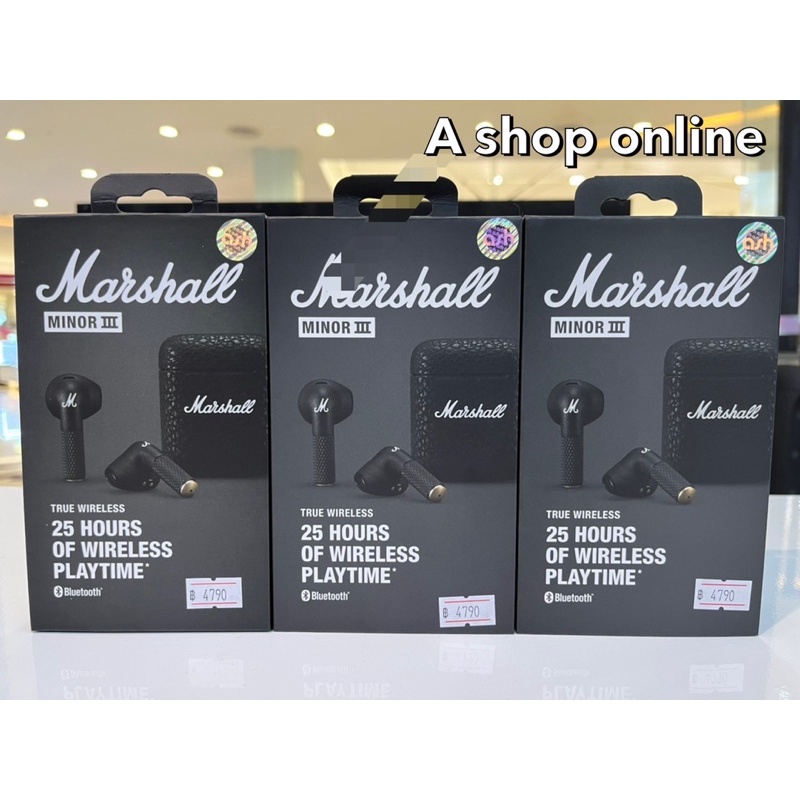 Marshall Earbud TWS Minor III Black | Shopee Thailand