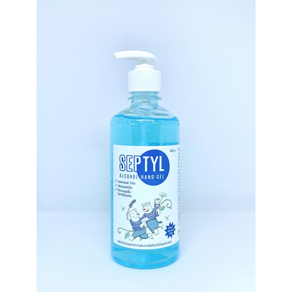 แอลกอฮอล์เจล 70% Septyl Alcohol Hand Gel 380 g [ Food grade!! ] | Shopee Thailand