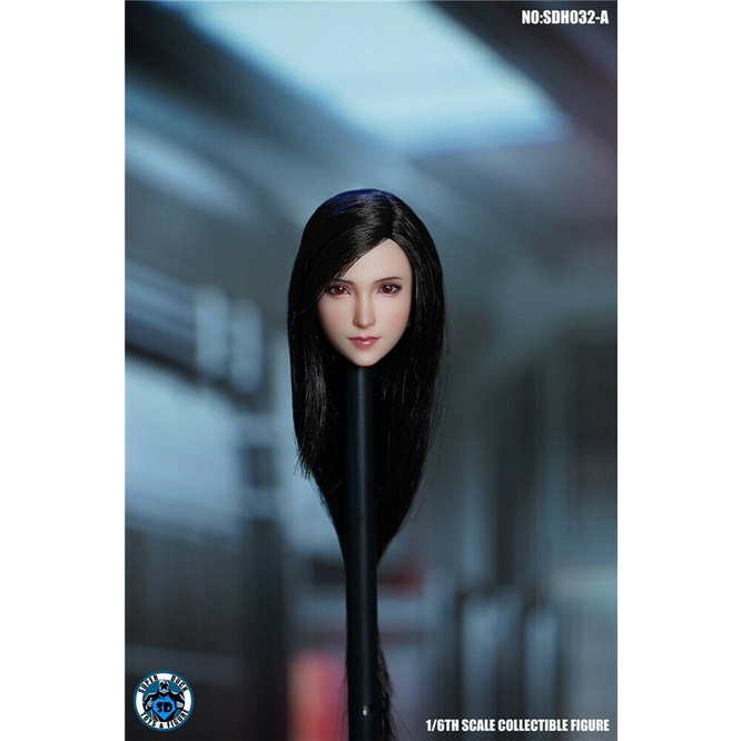 หัวล็อคแกะสลัก 1:6 SDH032A Tifa สําหรับฟิกเกอร์ตัวเมีย PH TBL 12 นิ้ว ...