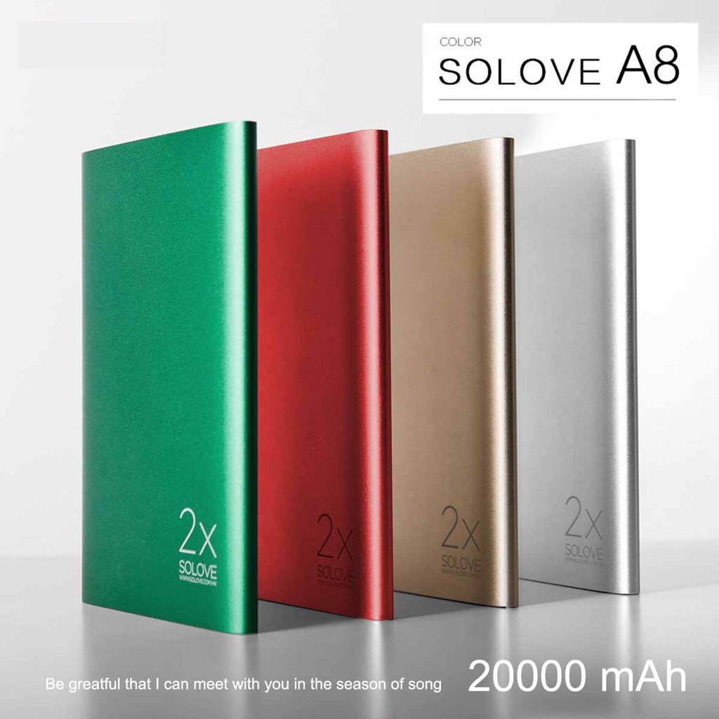 แบตสำรอง : Power bank : SOLOVE A8-M50000 20000 mAh | Shopee Thailand