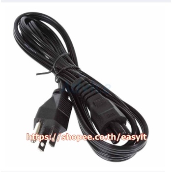 สาย Cable POWER AC For Notebook 3 รู 3 สาย แบบแบน จัดเก็บง่าย เกรด A ...