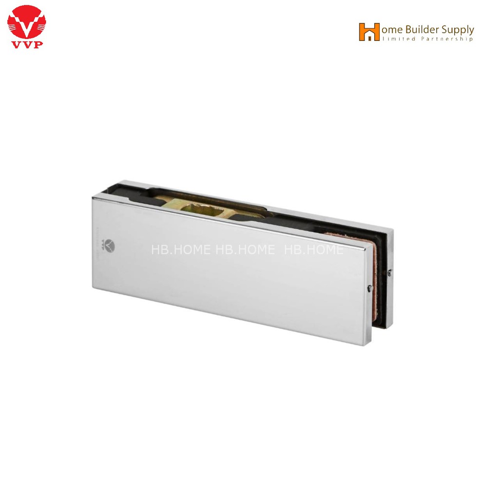 FT10ตัวหนีบล่าง-สีสแตนเลส-สำหรับประตูกระจกบานเปลือย FT10-PS แบรนด์ VVP(วีวีพี) | Shopee Thailand