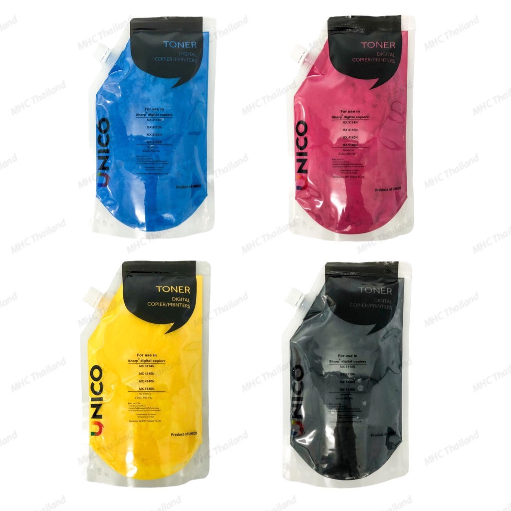 ผงหมึกชาร์ป Unico Toner for Sharp MX 3114N/4110N/4140N/5140N/MX18xx ...