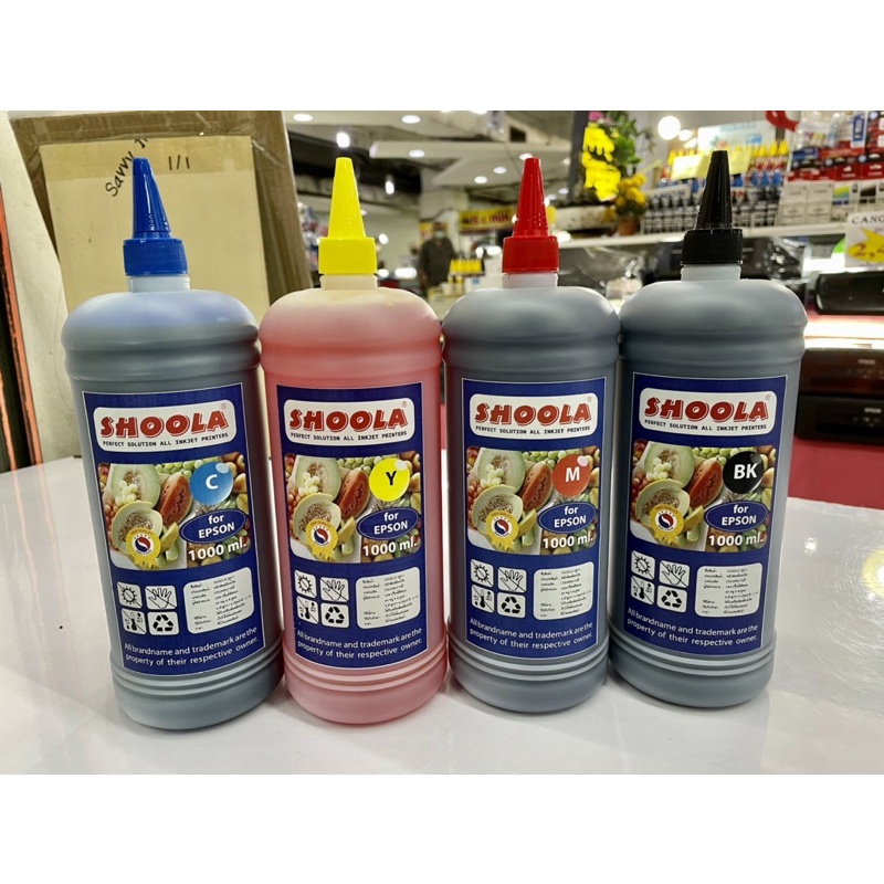 หมึกเติมEpsonยี่ห้อShoola(ขนาด1,000ml.)ใช้ได้กับเครื่องปริ้นเตอร์อิ้งค์ ...