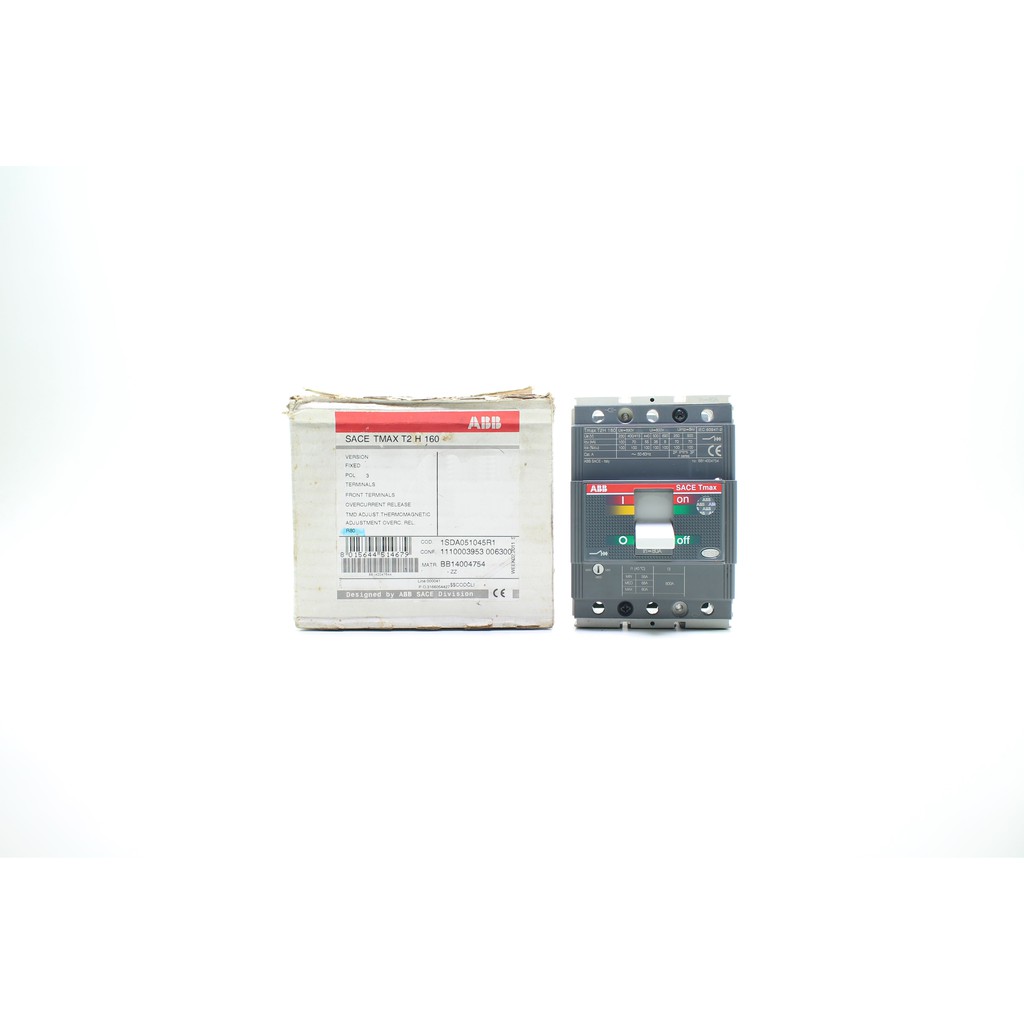 Tmax T2H160 ABB MCCB เซอร์กิตเบรกเกอร์ 1SDA051045R1 MCCB 3P 80A | Shopee Thailand
