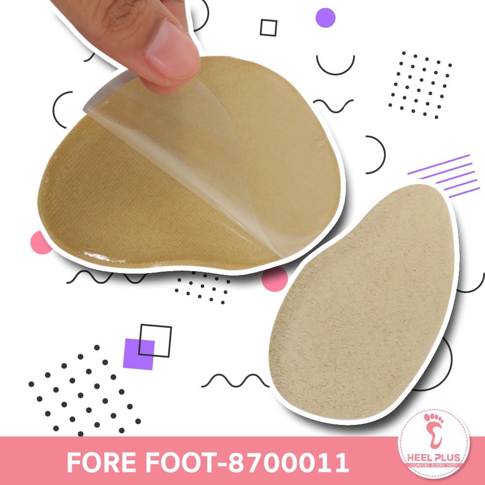 Heelplus แผ่นเจลรองจมูกเท้า กันลื่น กันหลวม เสริมด้านหน้า แบบมีกาวในตัว No.11 | Shopee Thailand