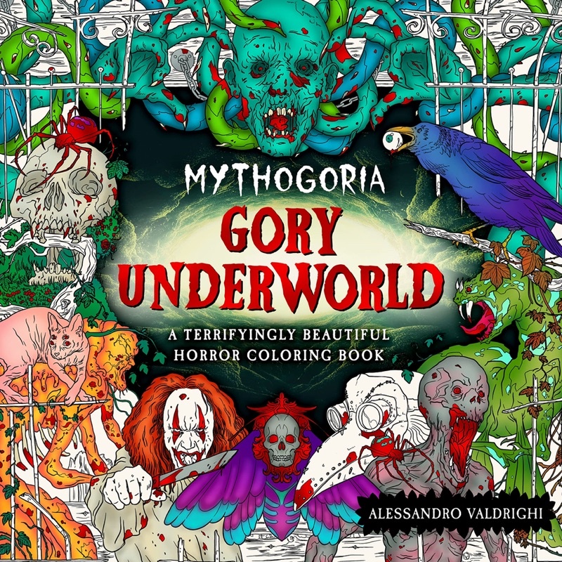 Gory Underworld: A Horror Coloring Book (Mythogoria) | Shopee Thailand