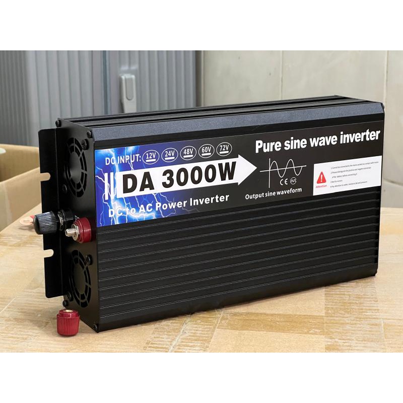 Inverter3000W pure sine wave 12V 24v อินเวอร์เตอร์เพียวซายเวฟ DA ...