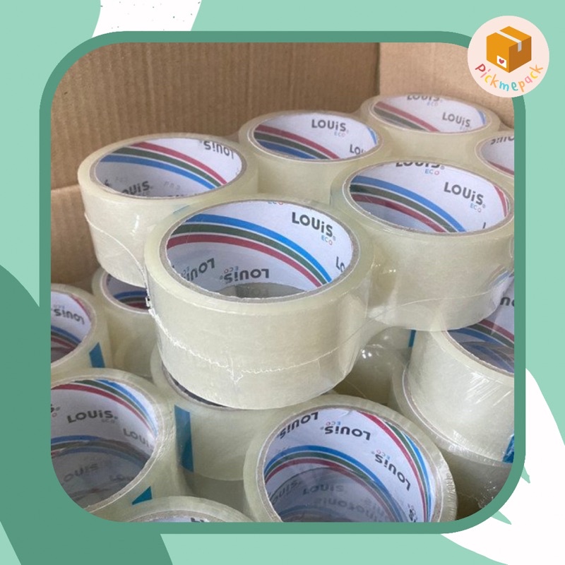 Louis Tape เทปโอพีพี OPP Tape เทปปิดกล่อง ใส/น้ำตาล 2 นิ้ว 45 หลา รุ่น ...