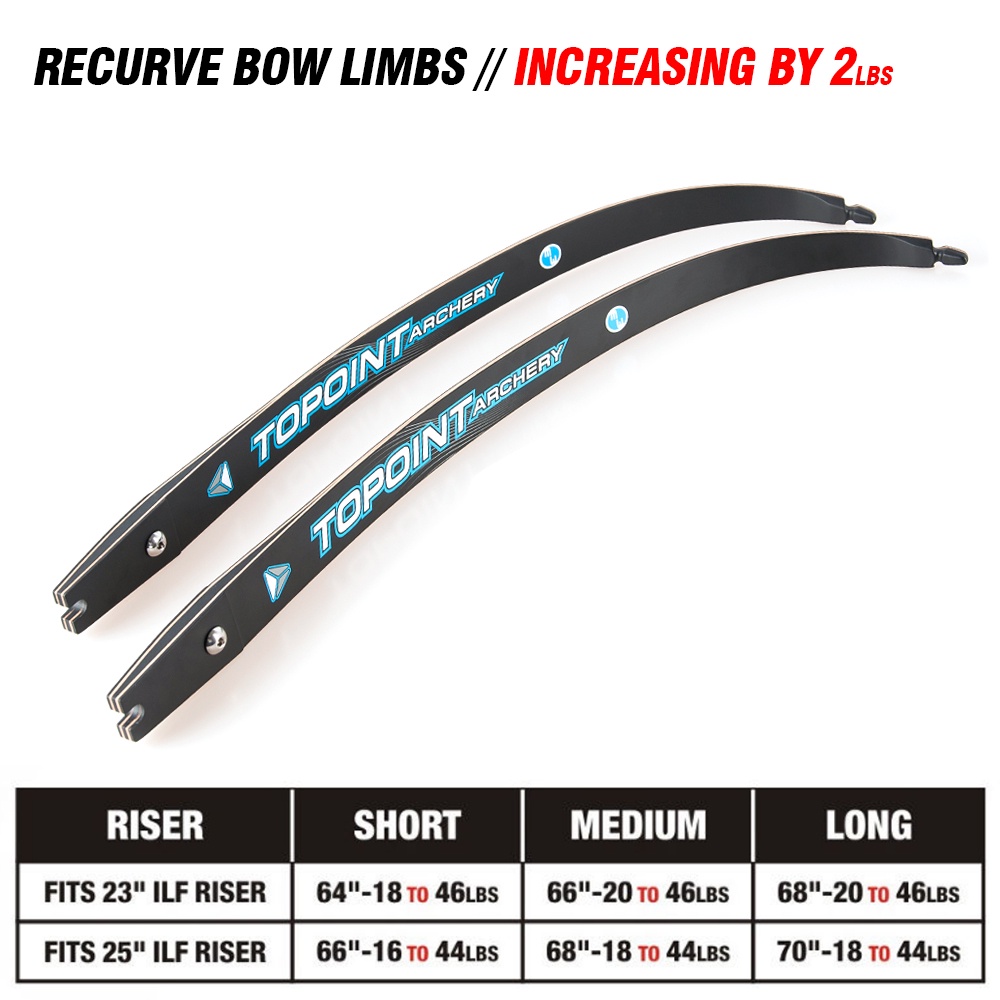 ยิงธนู Topoint ENDEAVOR การแข่งขัน Recurve Bow แพคเกจอลูมิเนียม Riser ...