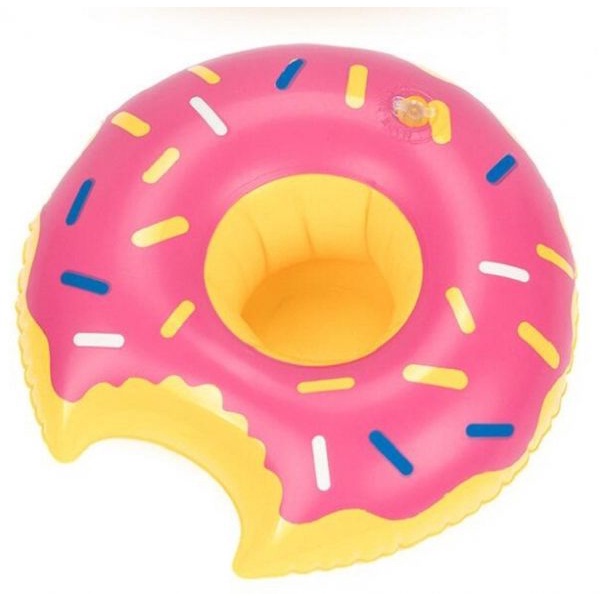 Flaot Me Summer ที่วางแก้วเป่าลม โดนัท สีชมพู Inflatable Donut Pink Cup ...