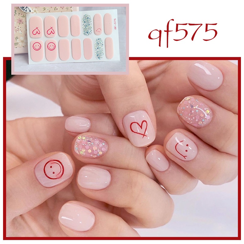 14pcs/สติ๊กเกอร์ติดเล็บ 3d กันน้ำ สติกเกอร์ติดเล็บ สติ๊กเกอร์น่ารัก ...