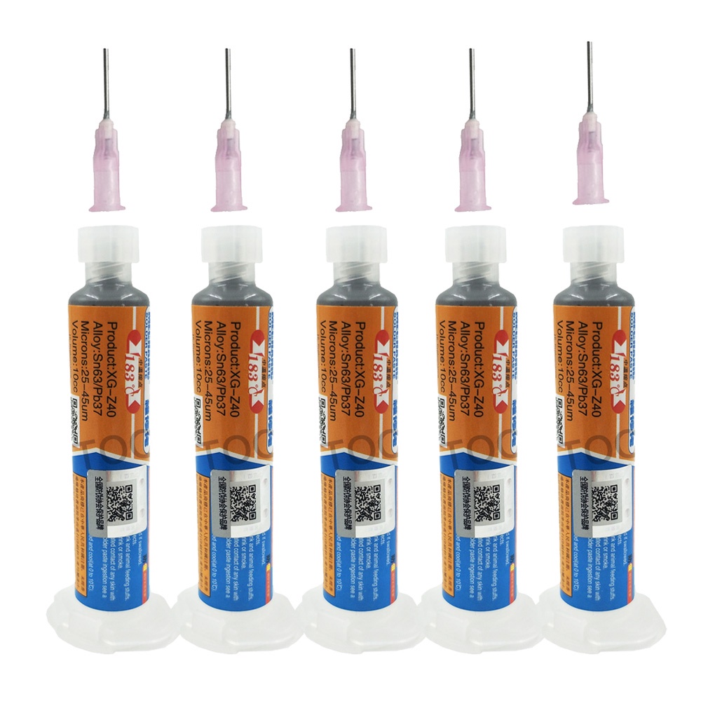 5pcs/lot Mechanic 10cc XG-z40 BGA Solder Paste Flux Sn63/Pb37 For ...