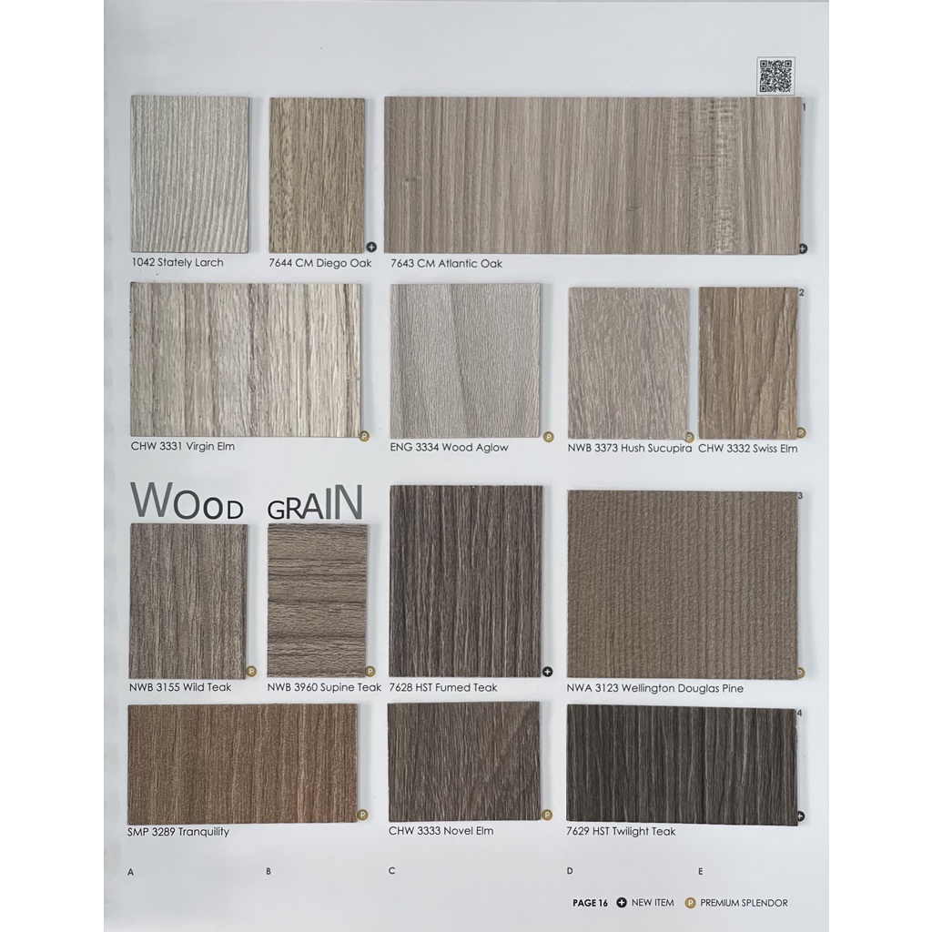 แผ่นลามิเนต Splendor ลายไม้ Wood Grain (Page 16) ขนาด 120 x 240 ซม. หนา ...