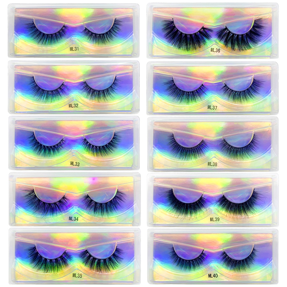 Mollie Lipper ขนตาปลอม 1 คู่ขนตาธรรมชาติความงามแต่งหน้า Dramatic 3d ...