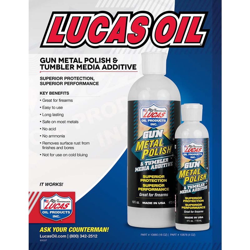 [Lucas Oil] Metal Polish 4oz ครีมขัดเงาโลหะ สำหรับขัดทำความสะอาดหน้าโม่ ...