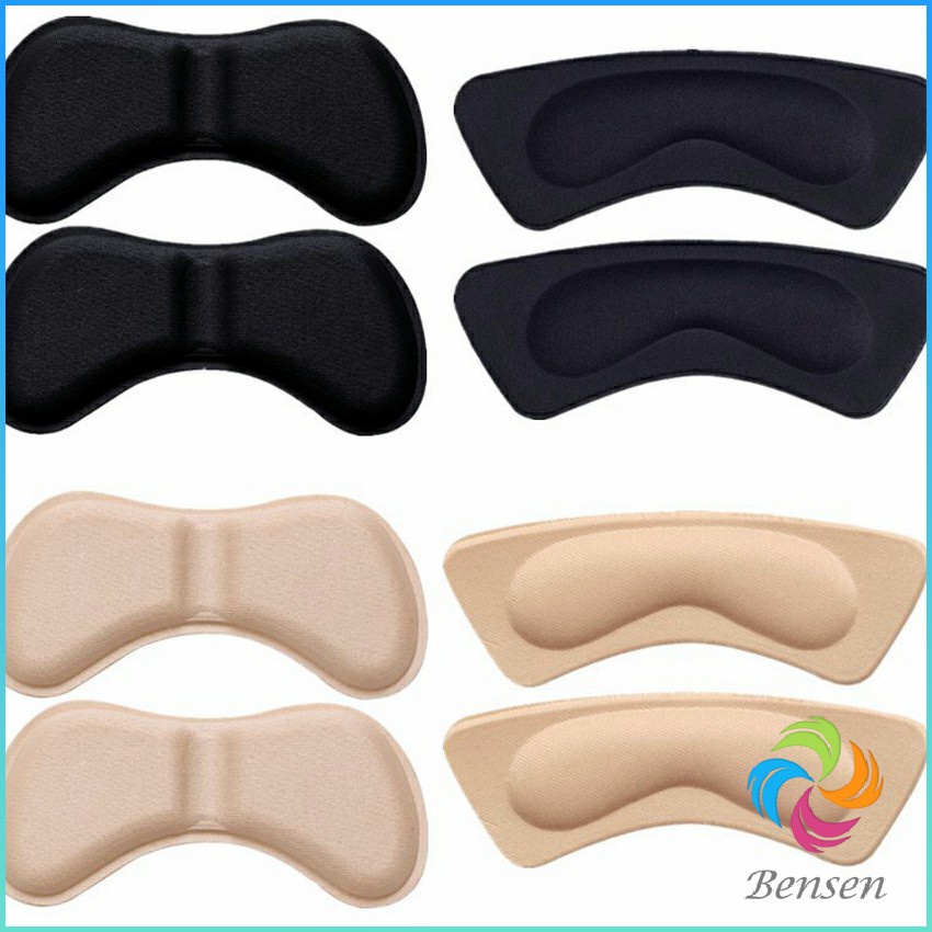 Bensen แผ่นกันกัด แผ่นกันรองเท้ากัด เนื้อนิ่ม ช่วยแก้รองเท้าหลวม 1 แพค ต่อ คู่ Sponge heel pad ...