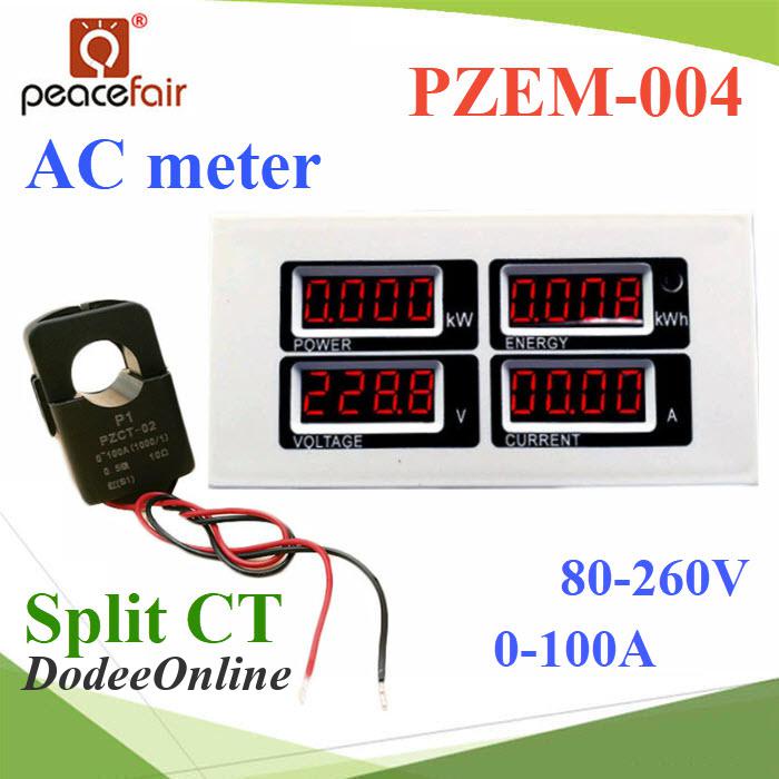 PZEM-004 AC 80-260V 100A TTL Port Smart Meter Energy Monitor ...