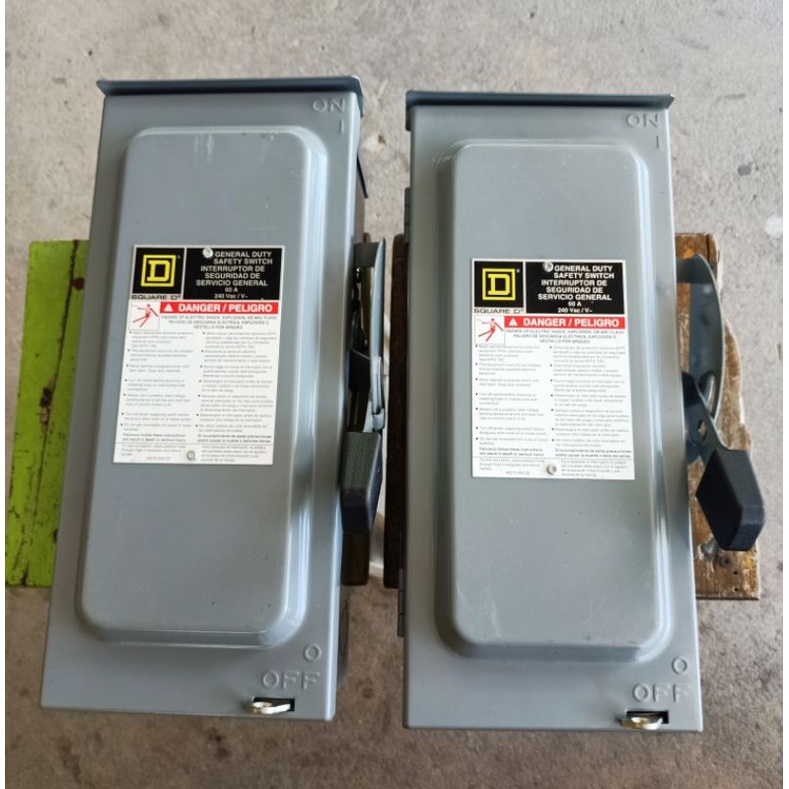 SQUARE D Schneider, ตู้ Square D Safety Switch, เซฟตี้สวิทซ์ 2P 240V ...