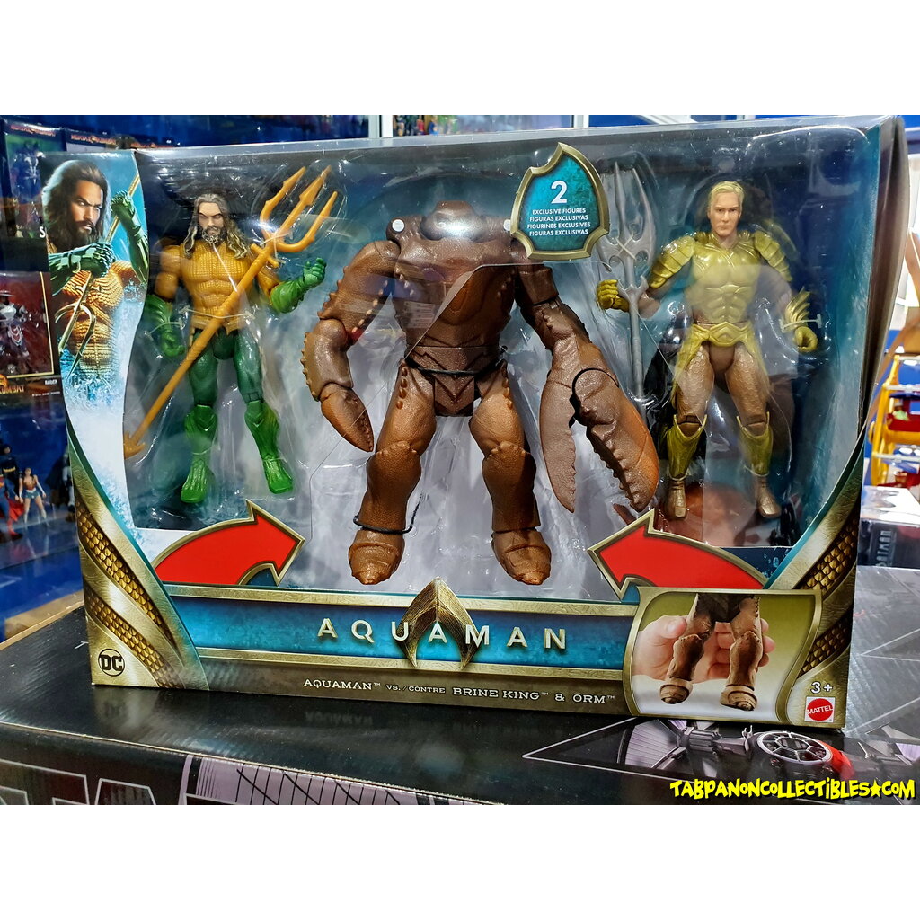[2019.01] Mattel DC Aquaman Movie Aquaman, King Orm & Brine King 6-Inch ...