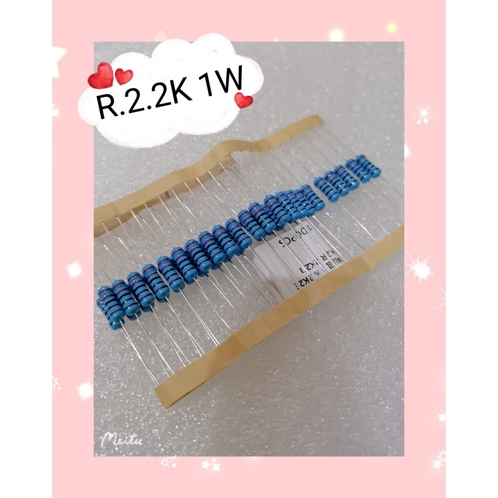 R. 2.2K 1W 10ชิ้น/1ชุด สินค้ามีสต็อก พร้อมส่ง | Shopee Thailand