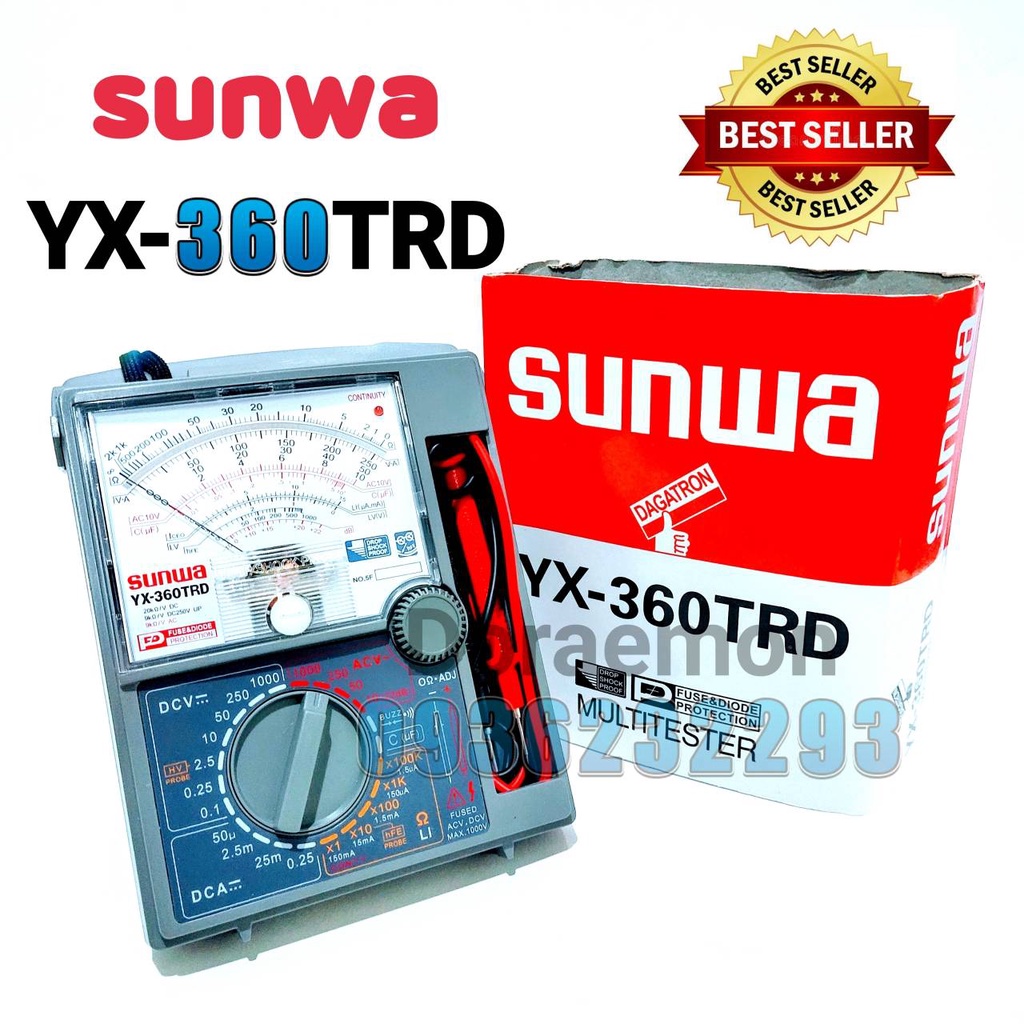 SUNWA YX-360TRD,YX-360TR E-B,YX-360TR E-L-B,YX-361TR,KS-268,KS-380,KS-980,MF-128Lมัลติมิเตอร์ ...