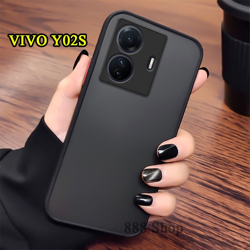 เคสขอบสี หลังด้าน VIVO Y17S/Y36/Y02/V25 5G/Y02S/Y30/Y35/Y22/Y16 4G/Y20/Y3S/Y11 ผิวด้าน สำหรับ ...