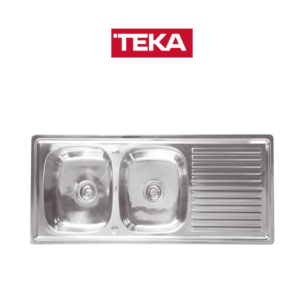 TEKA อ่างล้างจาน รุ่น VIVA 120 2B 1D สี สแตนเลส | Shopee Thailand