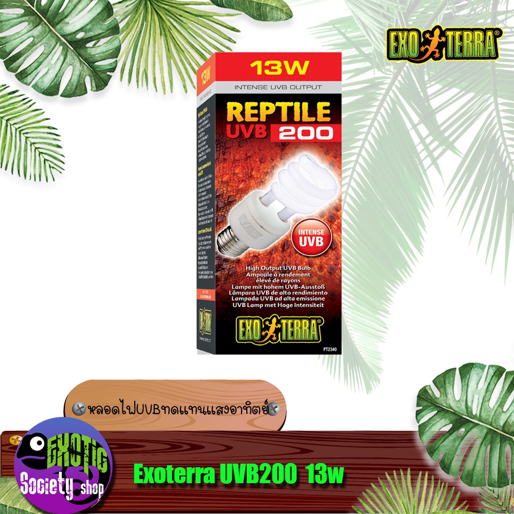 หลอดเกลียว Exo Terra REPTILE UVB 200 13 w. | Shopee Thailand