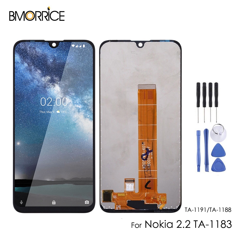 อะไหล่หน้าจอสัมผัส LCD 5.71 นิ้ว สําหรับ Nokia 2.2 TA-1183 TA-1179 TA ...